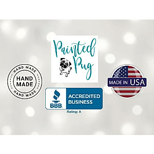 Black Earrings for Women Dangle Teardrop Trendy Boho Jewelry Gift for Her Handmade from The Painted Pug (Black and Gold)