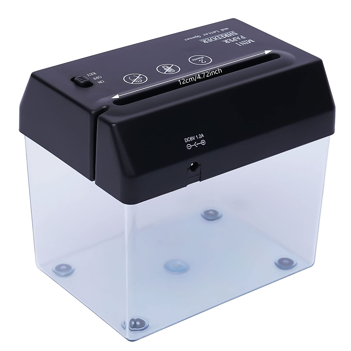 LGODDYS Paper Shredder USB Auto A4 Paper Shredder Portable Mini Paper Cutting Machine Universal Office School Home Desktop Stationery for Bills Receipts