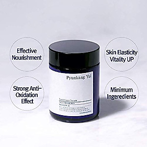 PYUNKANG YUL Nutrition Cream - Korean Skin Care Face Cream - Facial Moisturizer for Dry and Combination Skin Types - Healthy Natural Ingredients Shea Butter, Macadamia Deeply Moisturize Skin | 3.4 Fl. Oz.