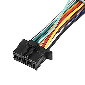 X AUTOHAUX Car Stereo CD Player Wiring Harness Wire Radio Adapter Install Plug 16 Pins for Pioneer