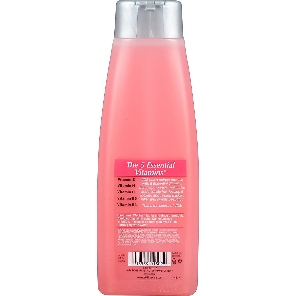 Moisture Milks Shampoo, 12.5 Oz, Strawberries by Vo5 (Pack of 2)