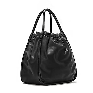Lulu Dharma Tote (Black, Pleated Tote)