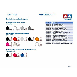 TAMIYA 24346 1/24 Ford GT Plastic Model Kit