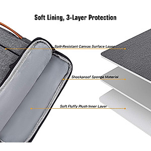 Waterproof Drawing Tablet Sleeve Case Compatible with Huion KAMVAS Pro 16, Wacom Cintiq Pro 16/ Cintiq 16/Intuos Pro Large PTH860, Space Grey