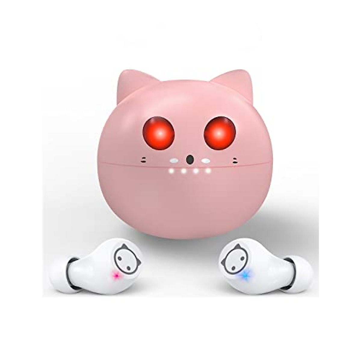 AMAFACE Pink Wireless Earbuds, Sport Bluetooth Earbuds with Microphone - Touch Control, Single/Twin Mode, Noice Cancelling for Kids Adult Small Ears(with 3 Ear Tips)