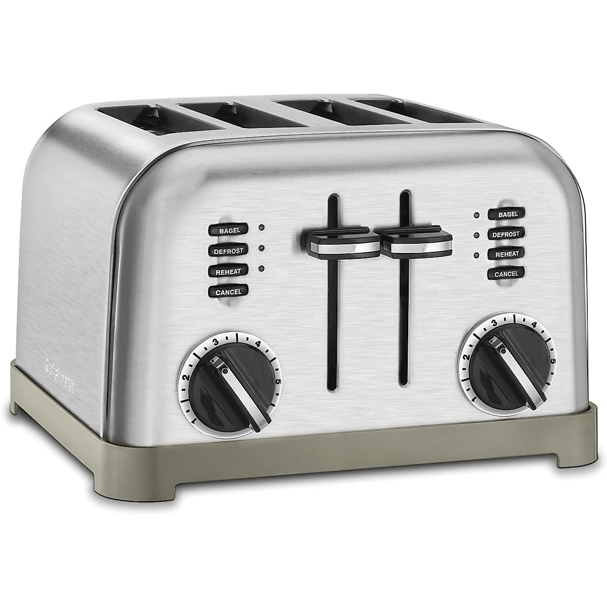 Cuisinart CPT-180 Metal Classic 4-Slice Toaster, Brushed Stainless (Renewed)