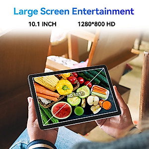 Tablet 2024 Newest Android 12, 2 in 1 Tablet with 128GB Large Storage, Tablet 10 Inch Big Screen with Octa-Core Processor, 5G WIFI Tablet with Keyboard, 13MP Rear Camera, 5.0 Bluetooth/GPS/Mouse/Case