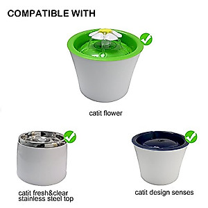 JIAN YA NA [6 Pack Premium Cotton Activated Carbon Replacement Pet Fountain Filters for Catit Design Senses Fountain/Catit Flower Fountain/Catit Senses 2.0
