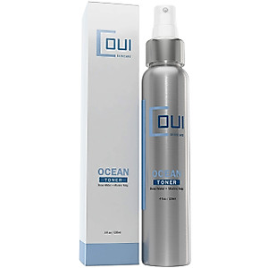 Ocean Facial Toner Face Astringent - Rose Water, Witch Hazel, Alcohol Free - Tighten Pores for Face, Neck, Décolleté