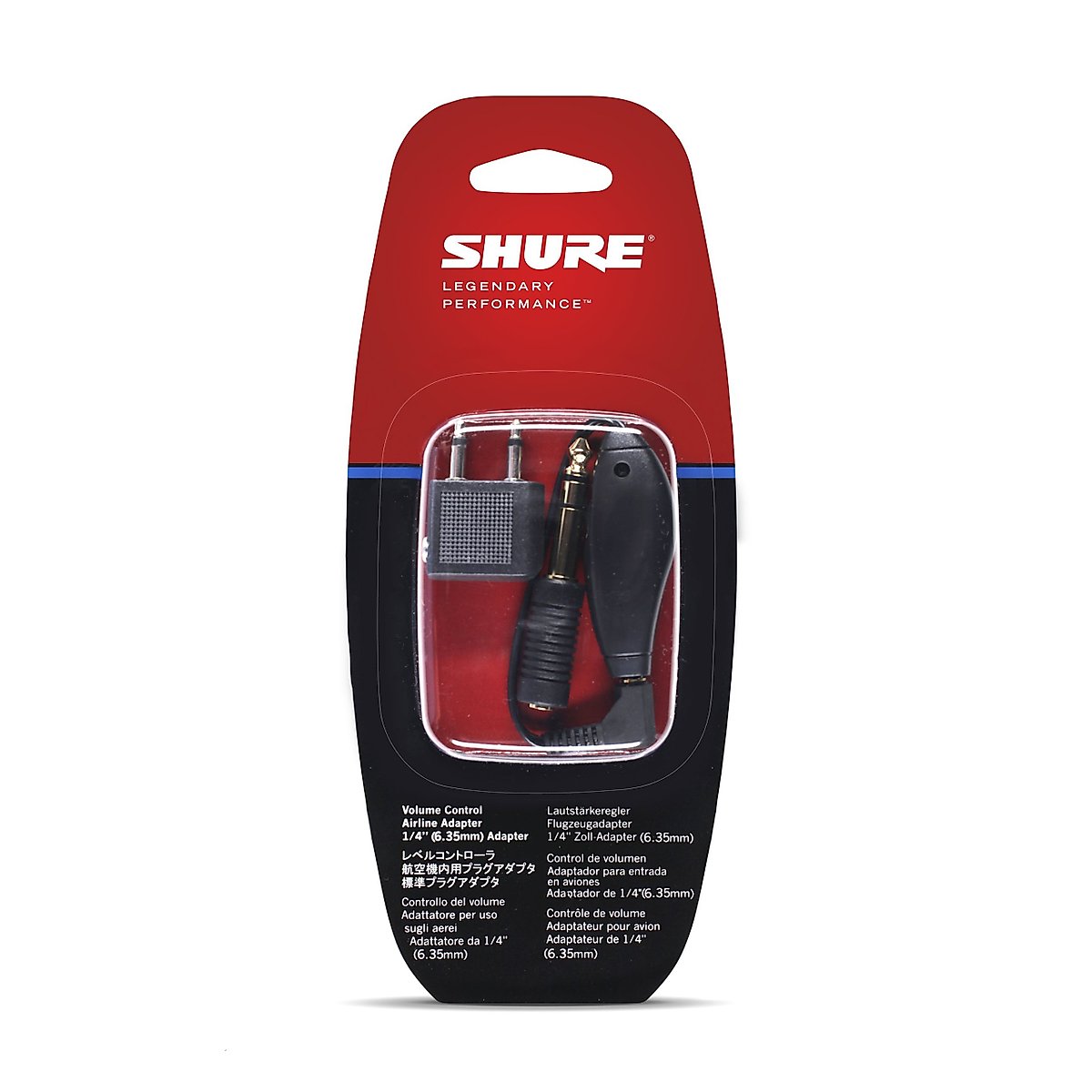 Shure EAADPT-KIT Adapter Kit (Combines 1/4" Adapter, Airline Adapter, Attachable Volume Control)