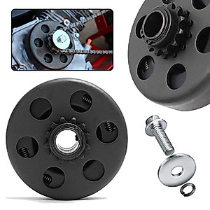 Go Kart Clutch 3/4" Bore 10T with #40 41 420 Chain for Go Kart Minibike Yerf-Dog karts with Tecumseh