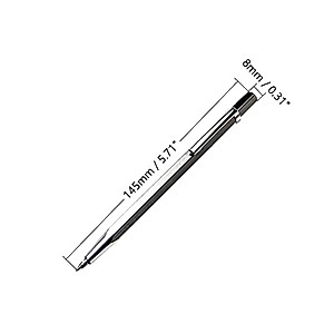 Utoolmart Scriber Etching 150mm Alloy Tungsten Engraving Pen with Clip for Glass Ceramics Metal Sheet 1pcs
