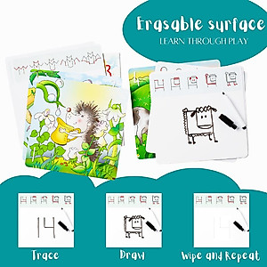 Drawing with Alphabet and Numbers Set Games for Kids Ages 4-8 Activity Toy for Girls Boy Birthday