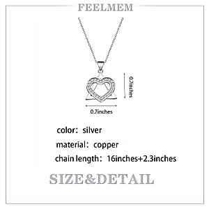 FEELMEM Adoption Jewelry Intertwined Heart and Triangle Adoption Symbol Charm Necklace Gotcha Day Adoption Gift