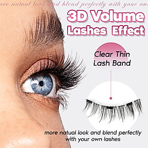 Newcally Faux Mink Lashes Pack 20 Pairs Wholesale False Eyelashes Dramatic Long Fluffy Wispy Fake Eye Lashes Bulk