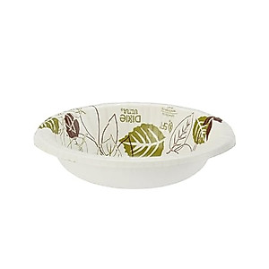 Dixie Pathways Heavyweight Paper Bowls, 20 Oz, White/Green/Burgundy, 125/pack