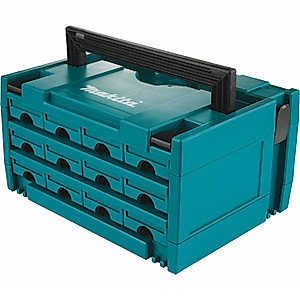 Makita P-84327 MAKPAC 12 Drawer Interlocking Case, 8-1/2" x 15-1/2" x 11-5/8"