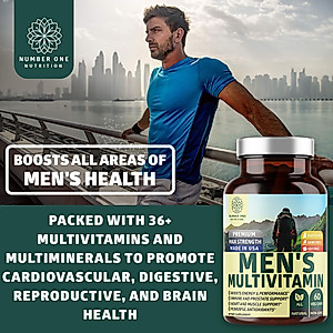 N1N Premium Magnesium Complex and Men's Multivitamins, All Natural Supplements to Improve Energy, Immunity and Support Bone, Muscle and Nerve Function, 2 Pack Bundle