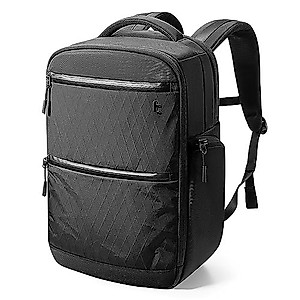 tomtoc Laptop Backpack X-Pac Techpack Designed for Business Professional Commuter, City Compact Backpack for 16-inch MacBook Pro, Black