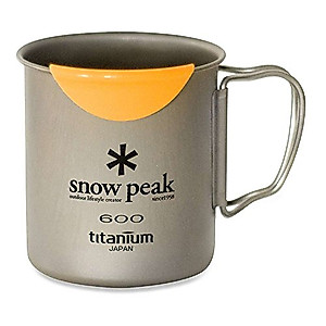 Snow Peak HotLips Titanium Mug - Ultralight & Durable Titanium Mug for Camping, Backpacking & Hiking Trips - Portable Camping Kitchenware Supplies
