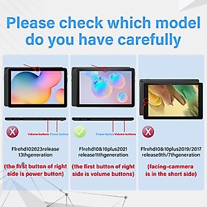 ROISKIN Kickstand Case for 2021 Release Tablet 10 & 10 Plus Case 11thgeneration Without Screen Protector, Not for 10 inch iPad TCL Samsung