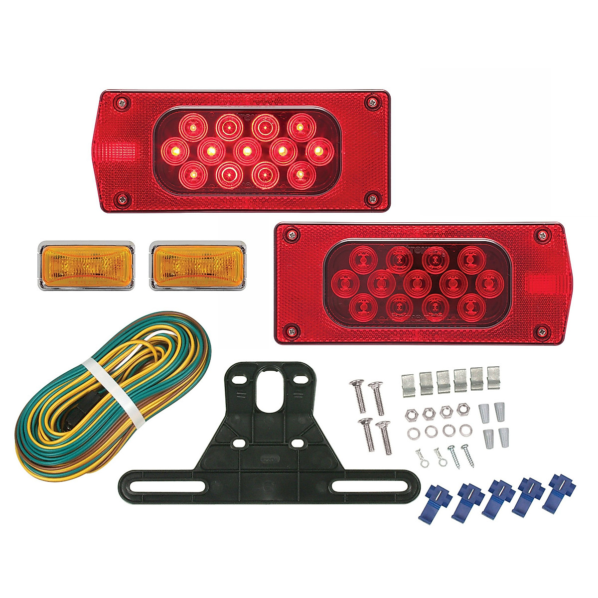 Optronics TLL36RK Red Rectangular Combination Tail Light Kit