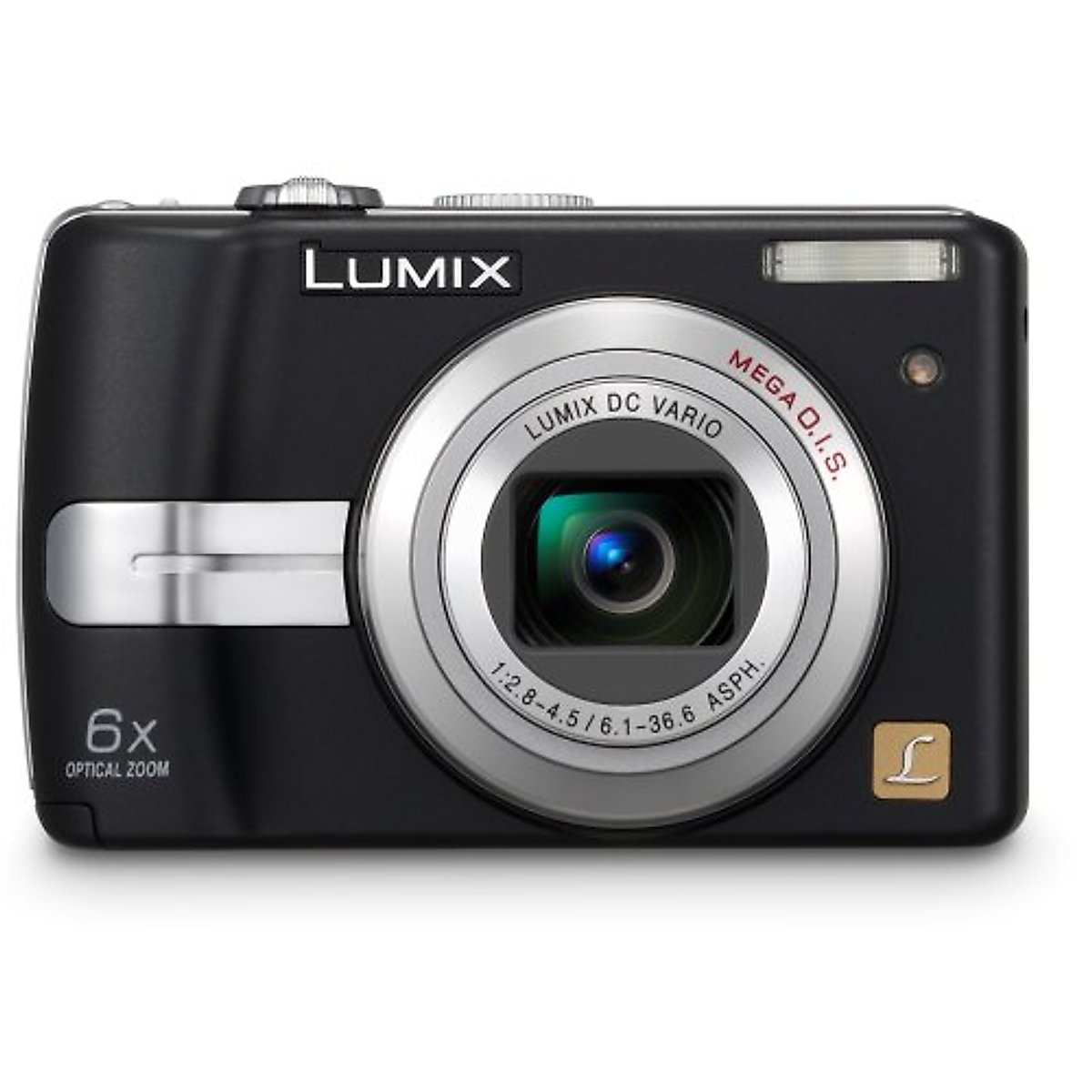 Panasonic Lumix DMC-LZ7K 7.2MP Digital Camera with 6x Image Stabilized Zoom (Black) (OLD MODEL)