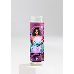 Generic Saint SZA Celebrity Prayer Candle - Saint Candles - 100% Handmade in USA - Celeb Novelty TV Show Movie Gift, White