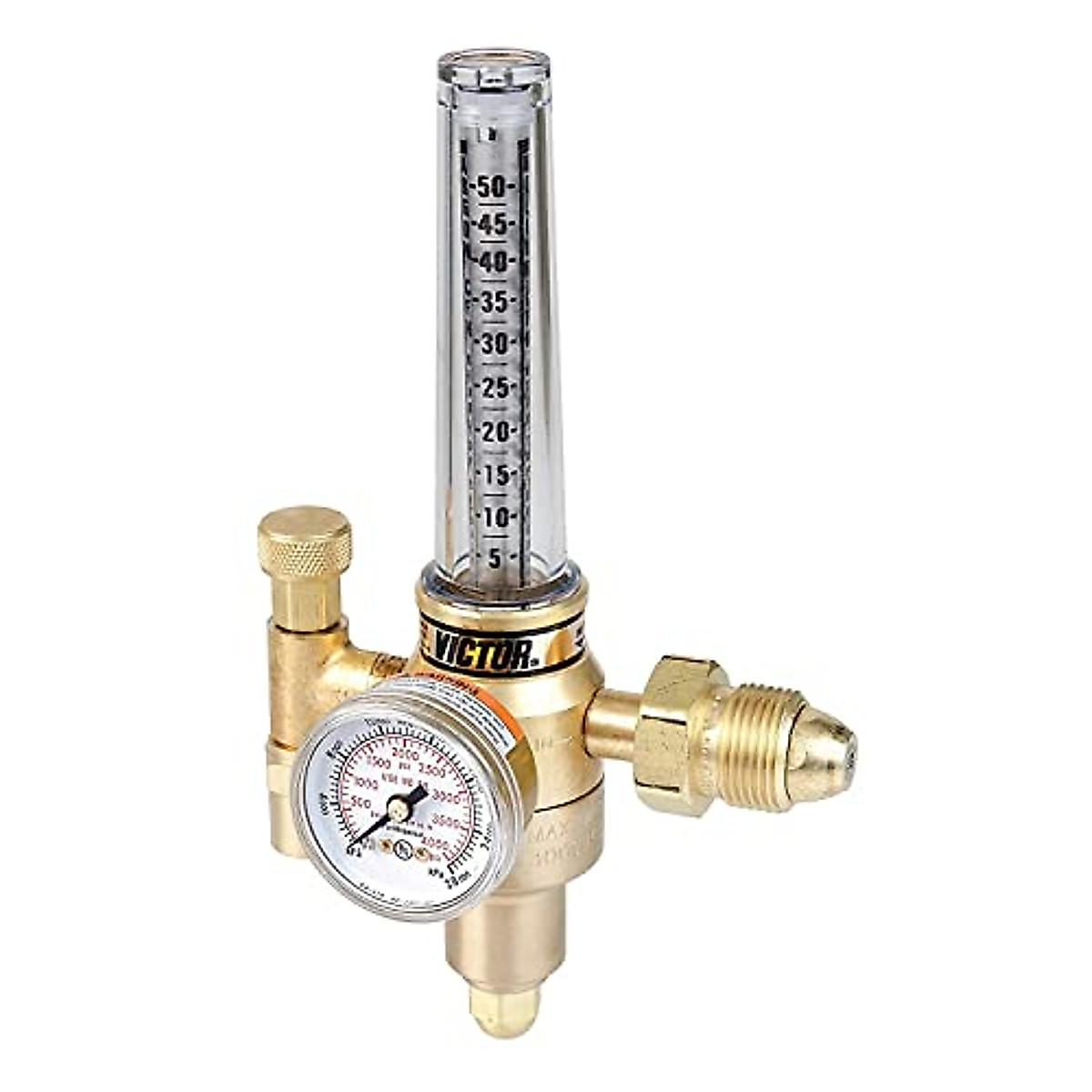 Victor Technologies 0781-2731 HRF-2425 Medium Duty Flow Meter Cylinder Argon/Argon/Carbon Dioxide Mix/Helium Regulator, 10-50/20-150 SCFH Flow Range