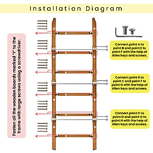 Blanket Ladders for The Living Room - 62 Inches - Decorative Ladder for Blankets, Throws, Quilts - 6 Tiers Ladder Blanket Holder with Hooks, Non-Slip Pads - Black, Grey, White, Brown (Black)