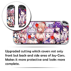 TANOKAY Sticker Wrap Vinyl Decal Pre-Cut Skin | Genshin Impact Girls | Compatible with Nintendo Switch OLED (2021 Model)