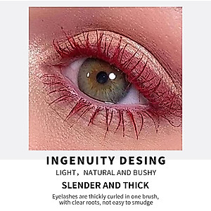 Quxunzzz Washable Mascara Eye Makeup, Lengthening Mascara Volumizing Mascara Mascara Makeup Sky blue