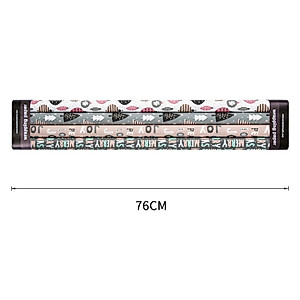 WRAPAHOLIC Christmas Kraft Wrapping Paper Roll - Pink and Grey Christmas Set for Holiday, Party Deco - 4 Rolls - 30 Inch X 120 Inch Per Roll