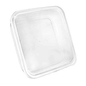 Stackable Premium Clear Plastic Containers with Lids - 80oz (Pack of 2) - Durable, Reusable & BPA-Free Storage Solutions - Perfect for Weddings, Parties & More