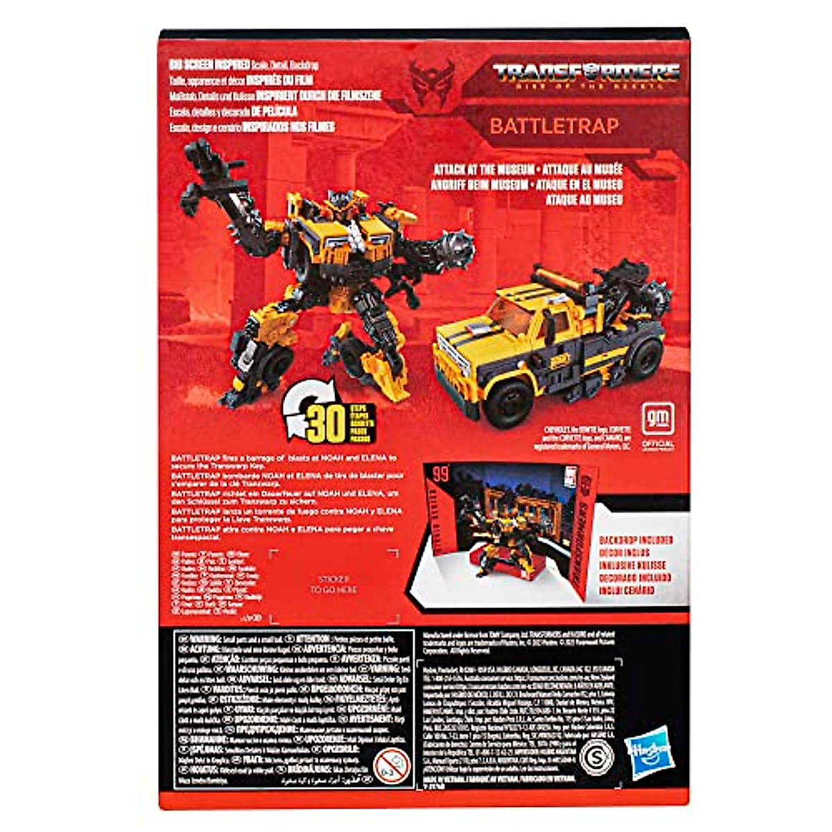 Transformers Studio Series Voyager Class 99 Battletrap Toy, Rise of The Beasts, 6.5-inch, Action Figure for Boys and Girls Ages 8 and Up