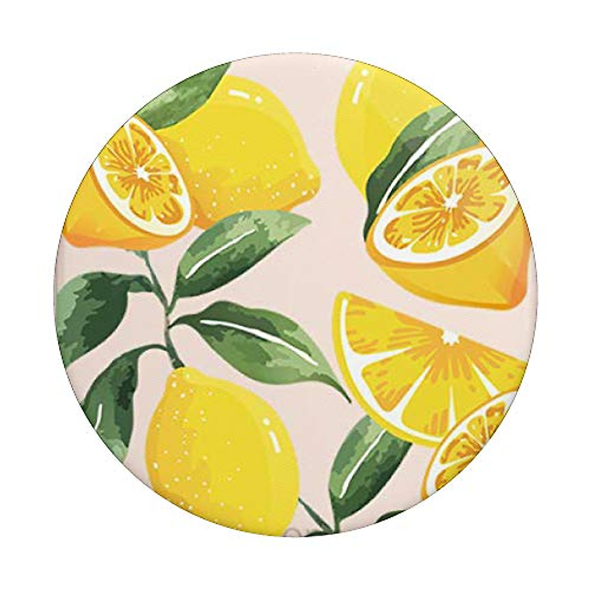 Lemon Pattern Phone Popper PopSockets Swappable PopGrip