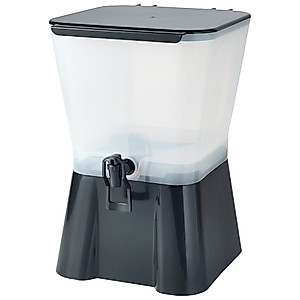 Winco Square 3 Gallon Beverage Dispenser