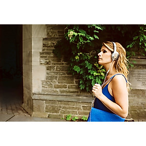 KEF M400 Hi-Fi On-Ear Headphones - Champagne White