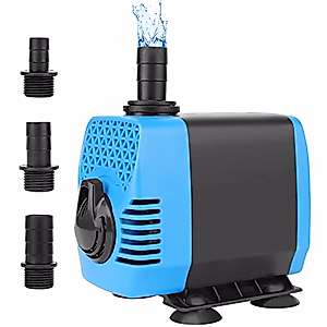 Kulife FUMAK 800GPH Submersible Water Pumps (3000L/H, 40W) Fountain Pump Pond Pump Aquarium Water Pump with Flow Control for Fish Tank, Fountain, Waterfall, Filtration, Water feature, Hydroponics