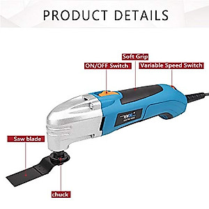 NEWONE Oscillating Tool,1.8 Amp Power Tools,Variable Speed Oscillating Multi-Tool Kit with 20pcs Oscillating Tools Accessories