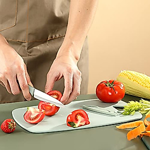 Plastic Cutting Boards for Kitchen, 5 Pieces Dishwasher Safe Cutting Board Set, Durable, Non-Slip, BPA-Free Cutting Board, Knife Friendly Chopping Board, Perfect For Meat, Vegetables, Fruits