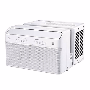 Midea 8,000 BTU U-Shaped Smart Inverter Window Air Conditioner–Cools up to 350 Sq. Ft., Ultra Quiet with Open Window Flexibility, Works with Alexa/Google Assistant, 35% Energy Savings, Remote Control