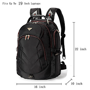 FreeBiz 19 Inch Laptop Backpack Bag, 55L Travel Bag Knapsack Rucksack Hiking School Bookbag