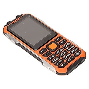 ciciglow 2G Seniors Cell Phone Dual SIM Big Button 2.4in HD Screen, 6800mAh Long Battery Life, Unlocked for Seniors (Orange)