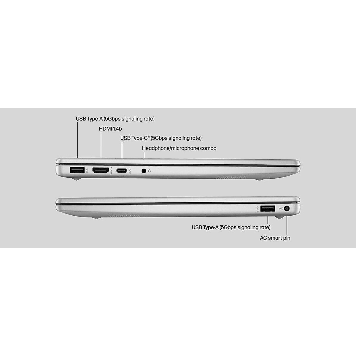 HP 2023 14 inch FHD Laptop, Anti-Glare IPS Display, 13th Gen Intel i7-1355U Processor, 16GB RAM 512GB PCIe SSD, Backlit Keyboard, True Vision HD Webcam, WiFi 6, Bluetooth, Windows 11 Home, Silver