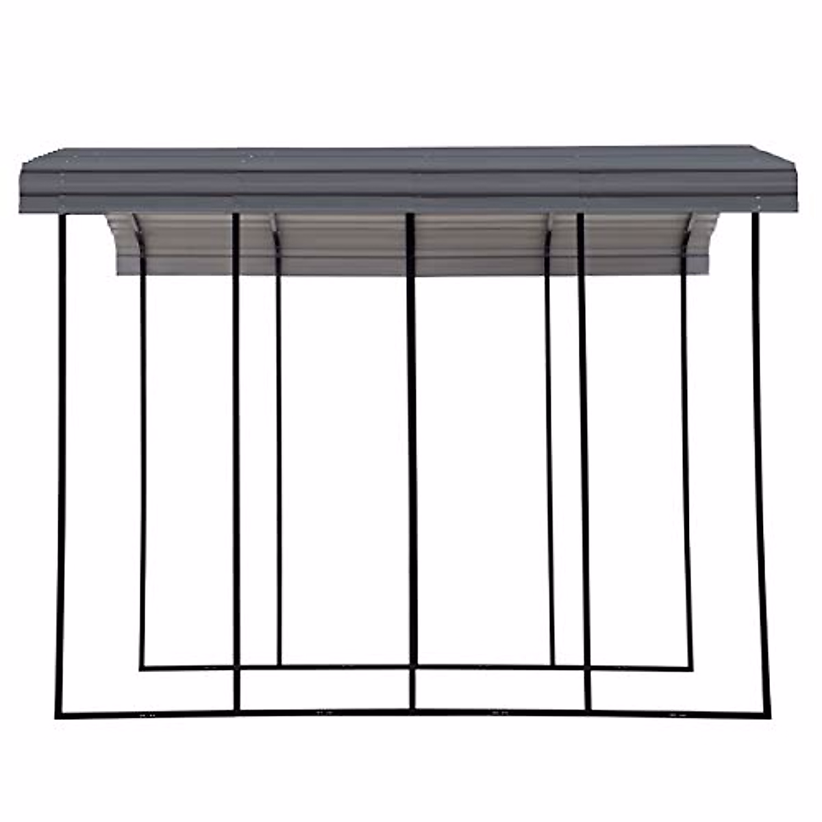 Arrow 14' x 20' x 14' 29-Gauge Metal RV Carport and Multi-Use Shelter for Large Vehicles- Charcoal