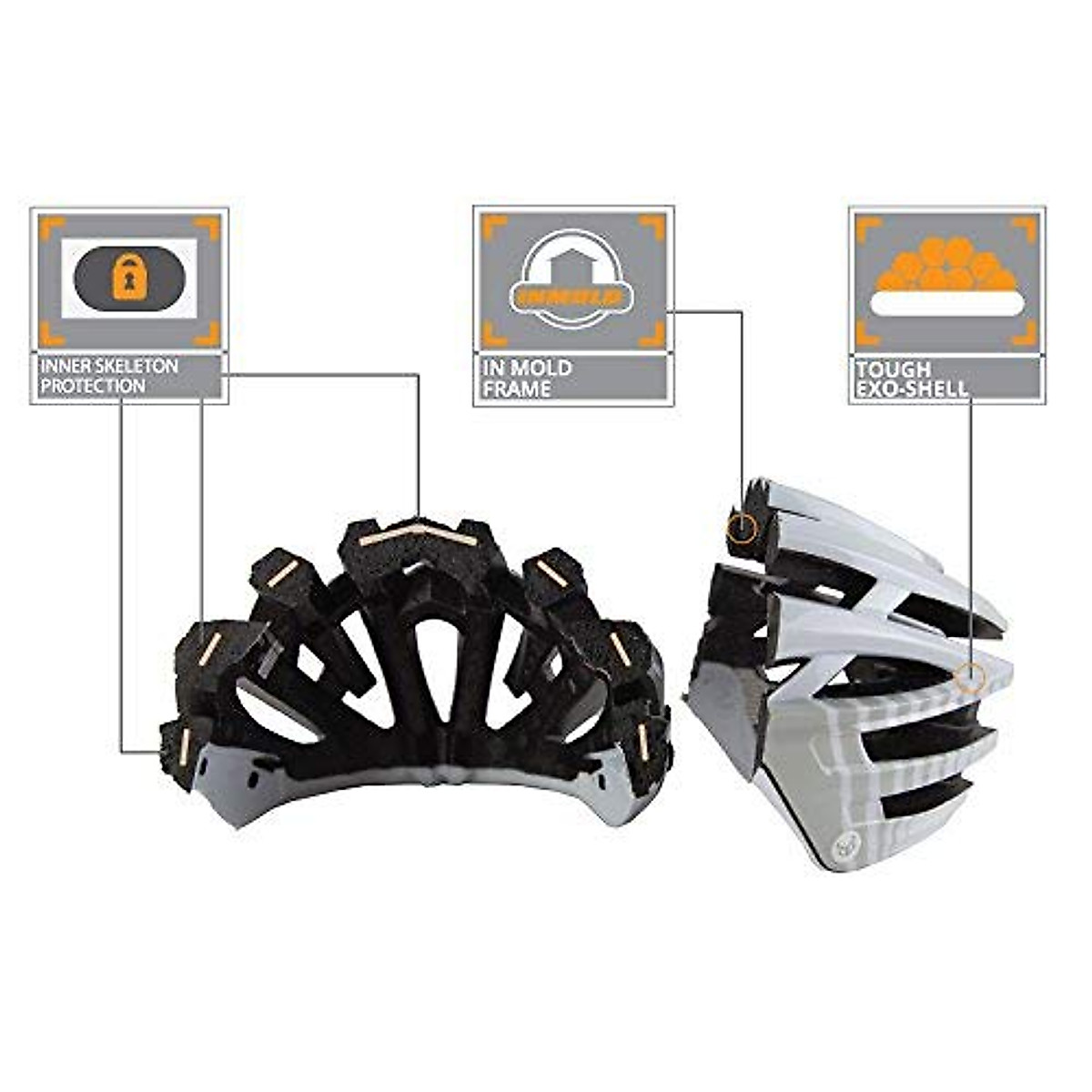 Demon Bike Helmet, 11.5 OZ Weightless Edition, 25 High Flow Air Vents, Removable Visor, Washable Fit Pads, Patented Fidlock Self Closing Buckle