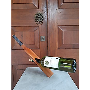 Wine Bottle Balancer/ Holder - Magic Bat - Unique Decorative Cricket Bat Design for Tabletop Display in Home, Kitchen, or Bar