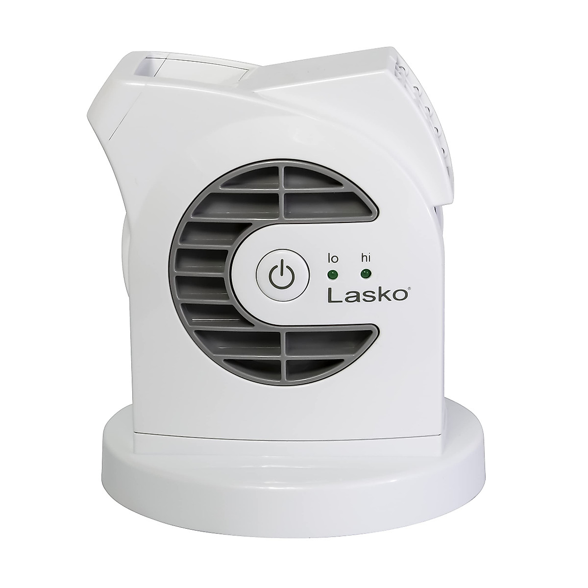 Lasko MyCool D300 Mini USB Desk Fan with 40in. USB Cable and Bonus AC Adapter – Small Quiet Portable Personal 2-Speed Fans for Staying Cool at Home, Work, Office, Dorm, Car, and Travel, White