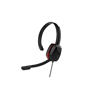 PDP Afterglow LVL 1 Wired Chat Headset With Noise Cancelling Microphone: Red - Nintendo Switch